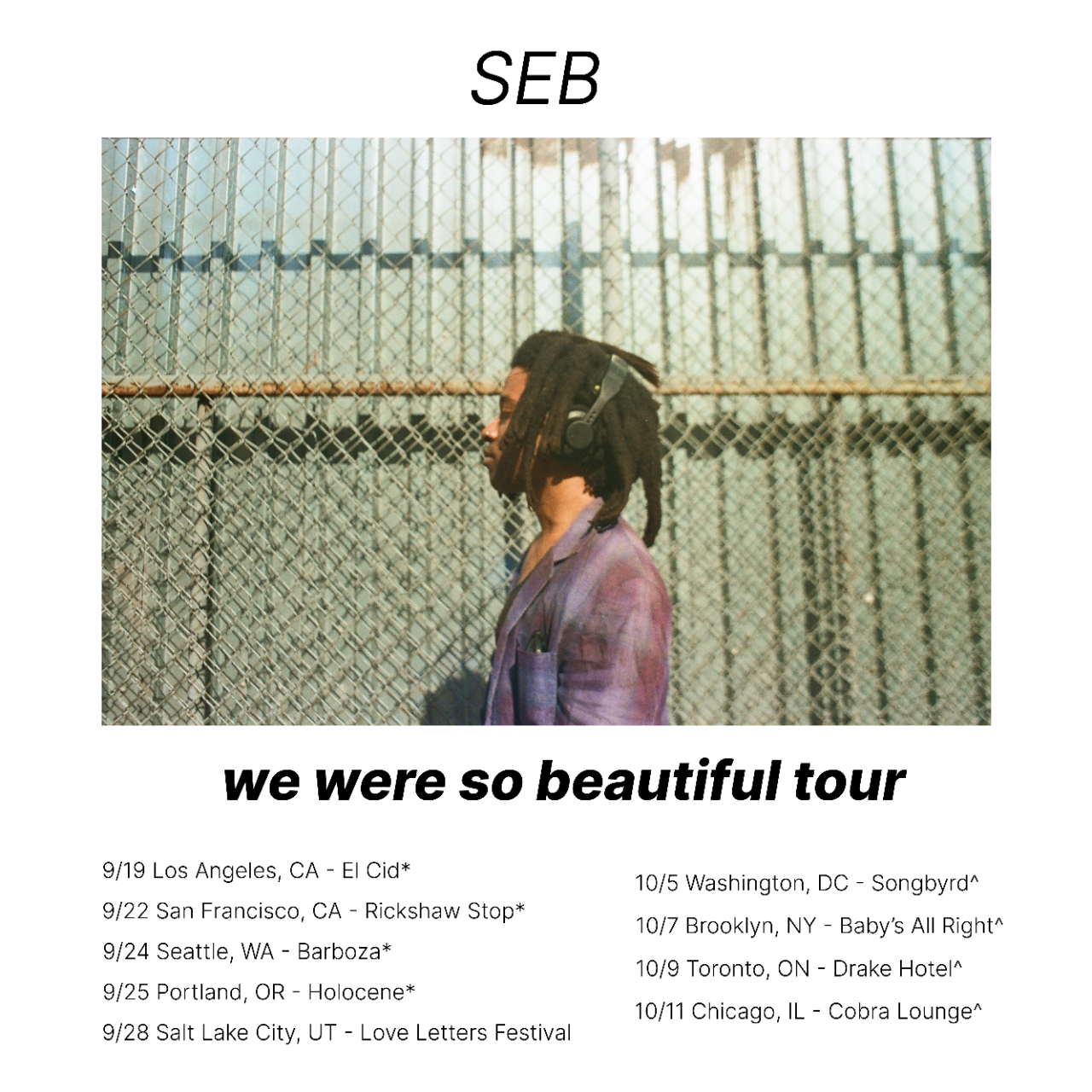 we were so beautiful tour by SEB | Laylo