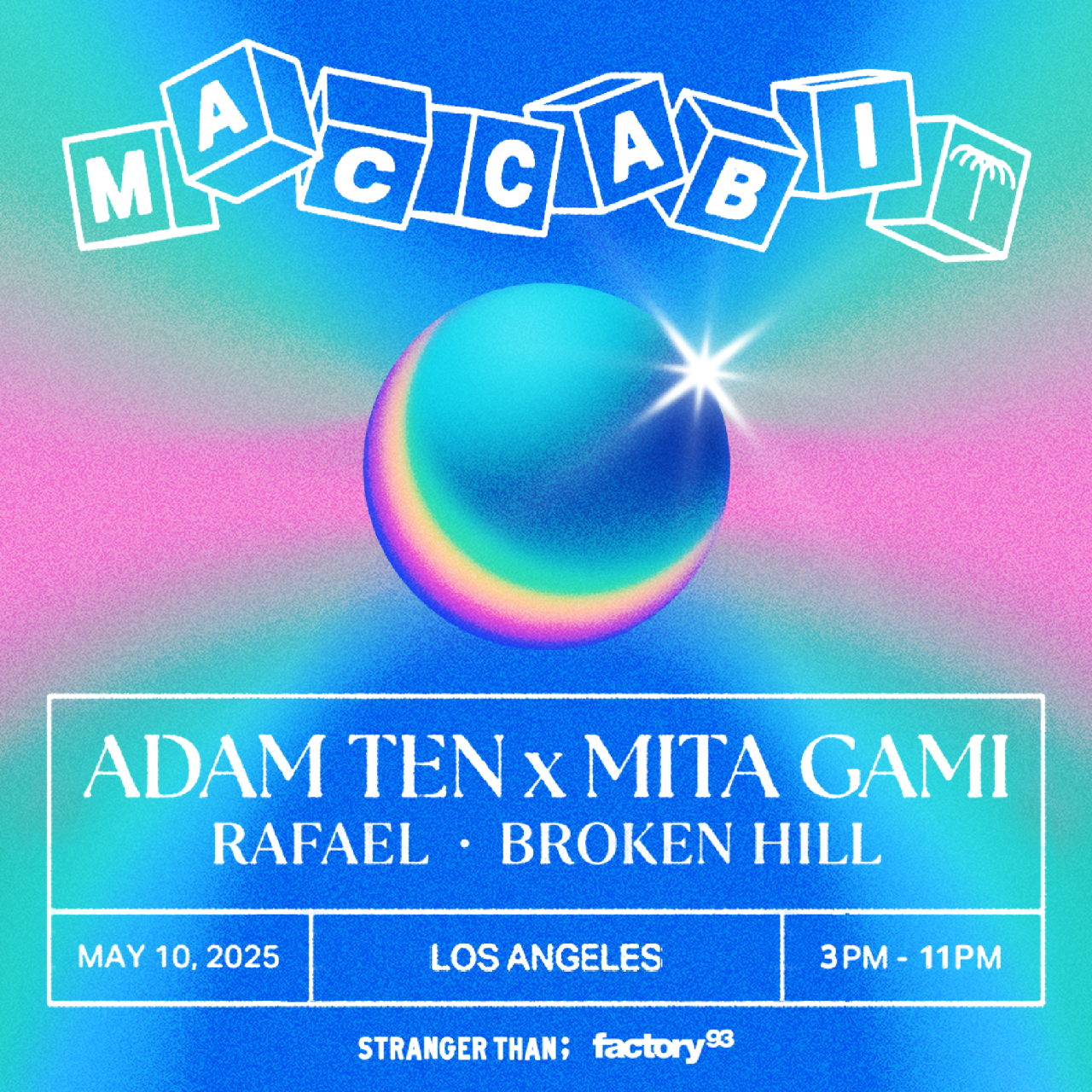 May 10th: Maccabi House LA w/ Adam Ten & Mita Gami by STRANGER THAN ...