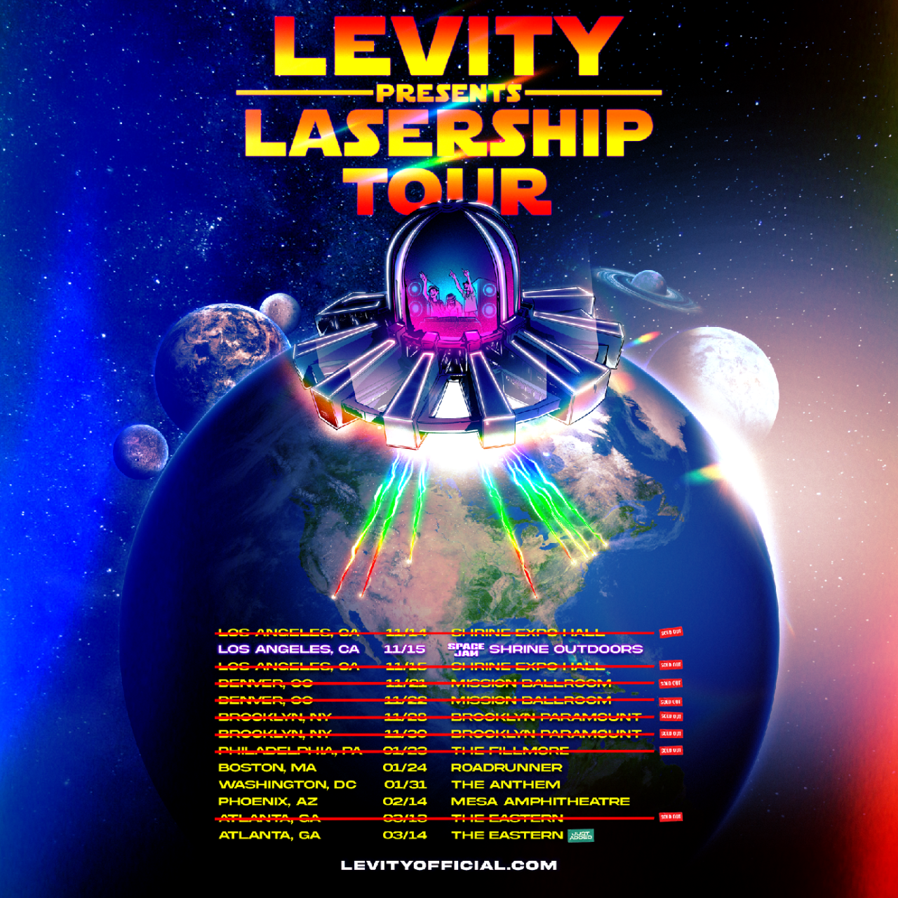 Levity presents: LASERSHIP TOUR