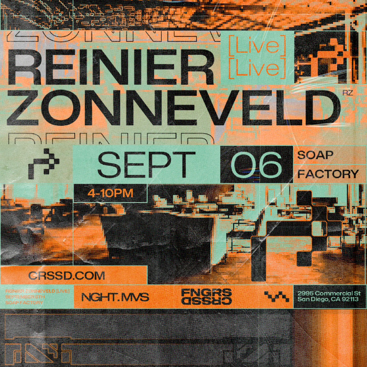 [PRESALE ACCESS] Reinier Zonneveld live at Soap Factory 9.06
