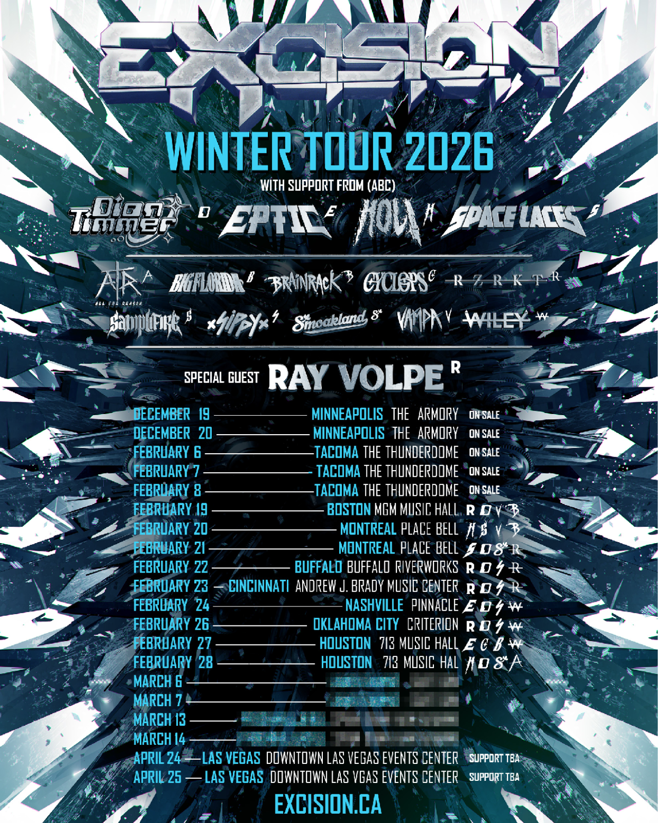 Excision Winter Tour 2026