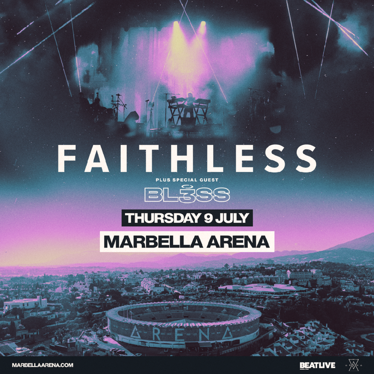 Faithless LIVE @ Marbella Arena! 🏟️ 🇪🇸 by BEAT LIVE | Laylo